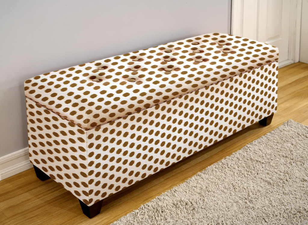 JoJo Brown Button Tufted Shoe Storage Bench | The Sole Secret | The ...