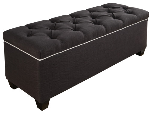 Loft Magnolia Diamond Tufted Shoe Storage Bench | The Sole Secret | The ...